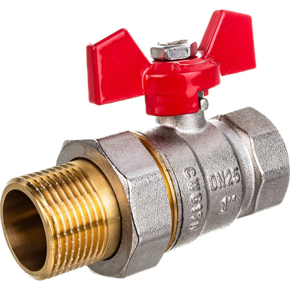 Шаровой кран Terma RED 1 с американкой 26150