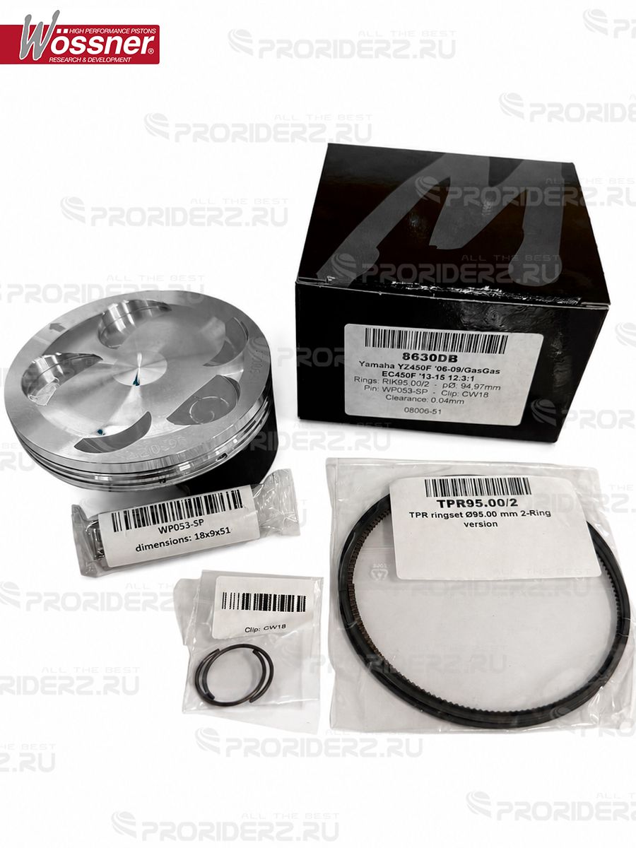 Поршень для мотоцикла Yamaha YZ450F 06-09 от бренда Wossner 8630DB
