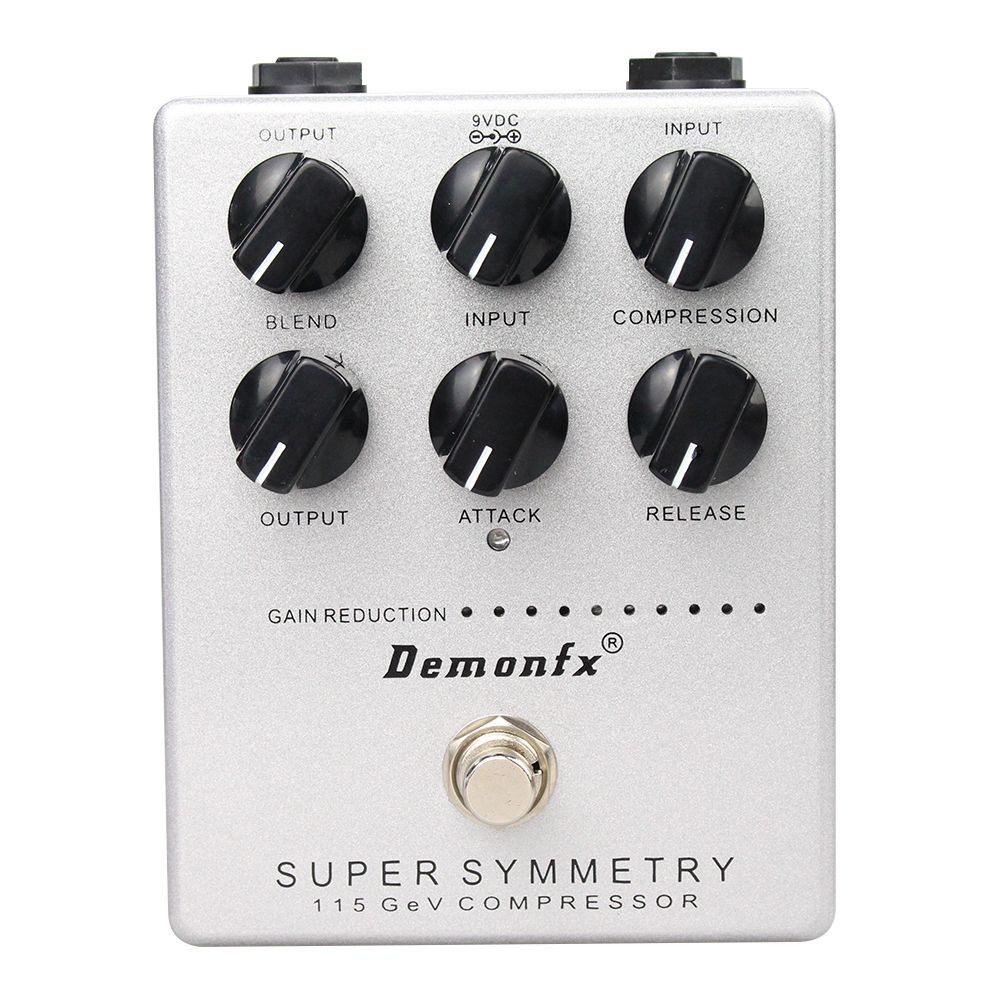 Педаль компрессора для баса DemonFX Super Symmetry, аксессуары для бас-гитары