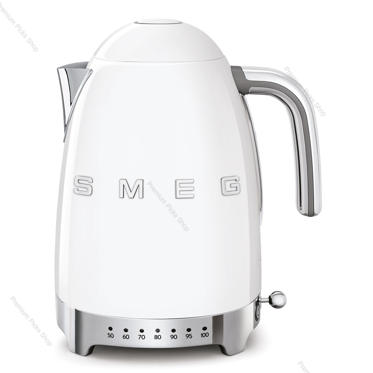Чайник электрический с регулировкой температуры SMEG KLF04, 1.7 л, белый