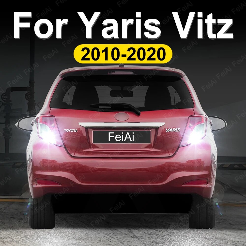 Светодиодный фонарь заднего хода для Toyota Yaris XP130 For Vitz 2010-2020, White Flash 3 Times