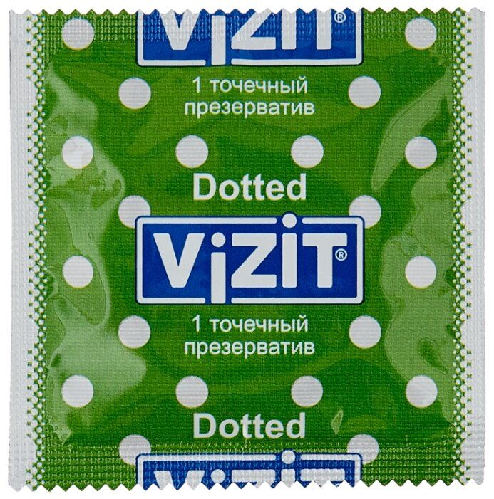 Vizit Презервативы Dotted N3 12 штук, прозрачные с силиконовой смазкой