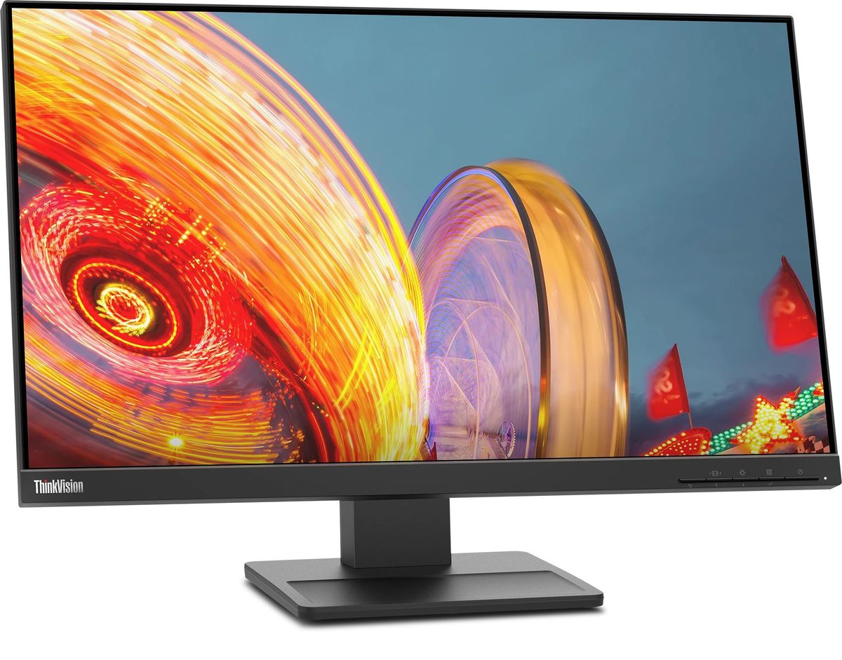 Монитор Lenovo 23.8" ThinkVision E24q-20 черный IPS 4ms 16:9 HDMI M/M матовая HAS Piv 300cd 178гр/178гр 2560x1440 75Hz DP 2K 5.05кг