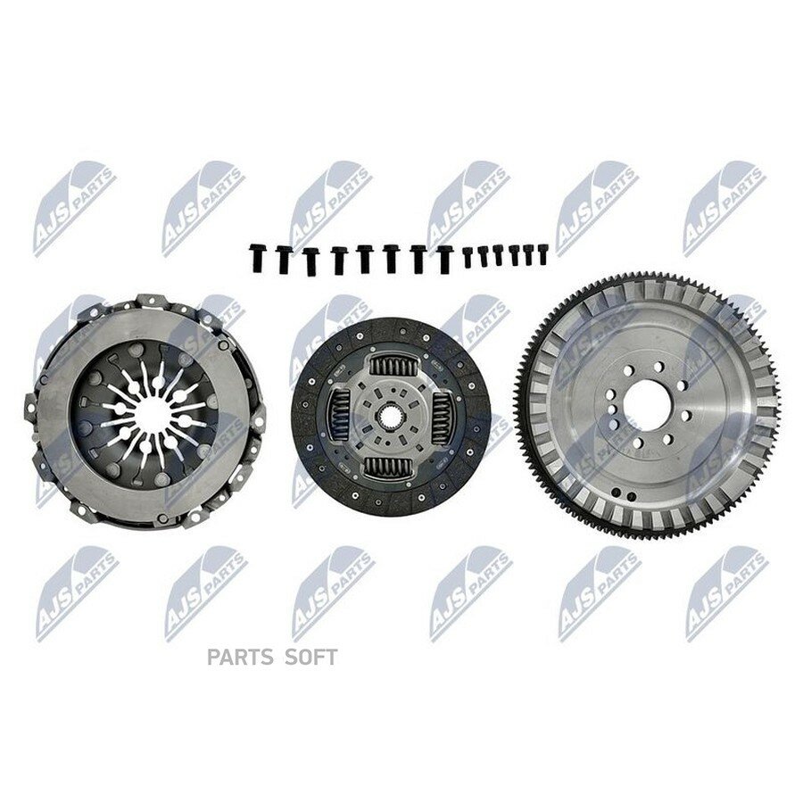 К-кт сцепления с одномассовым маховиком Ford Mondeo III 2.0DI/TDCI 2000-02.2003 90кВт от официального дистрибьютора, NTY, артикул NZSFR001