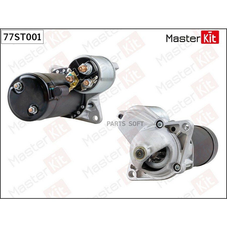Стартер CHEVROLET AVEO, LACETTI, LANOS (1.1kw) Masterkit от официального дистрибьютора, MASTERKIT, артикул 77ST001