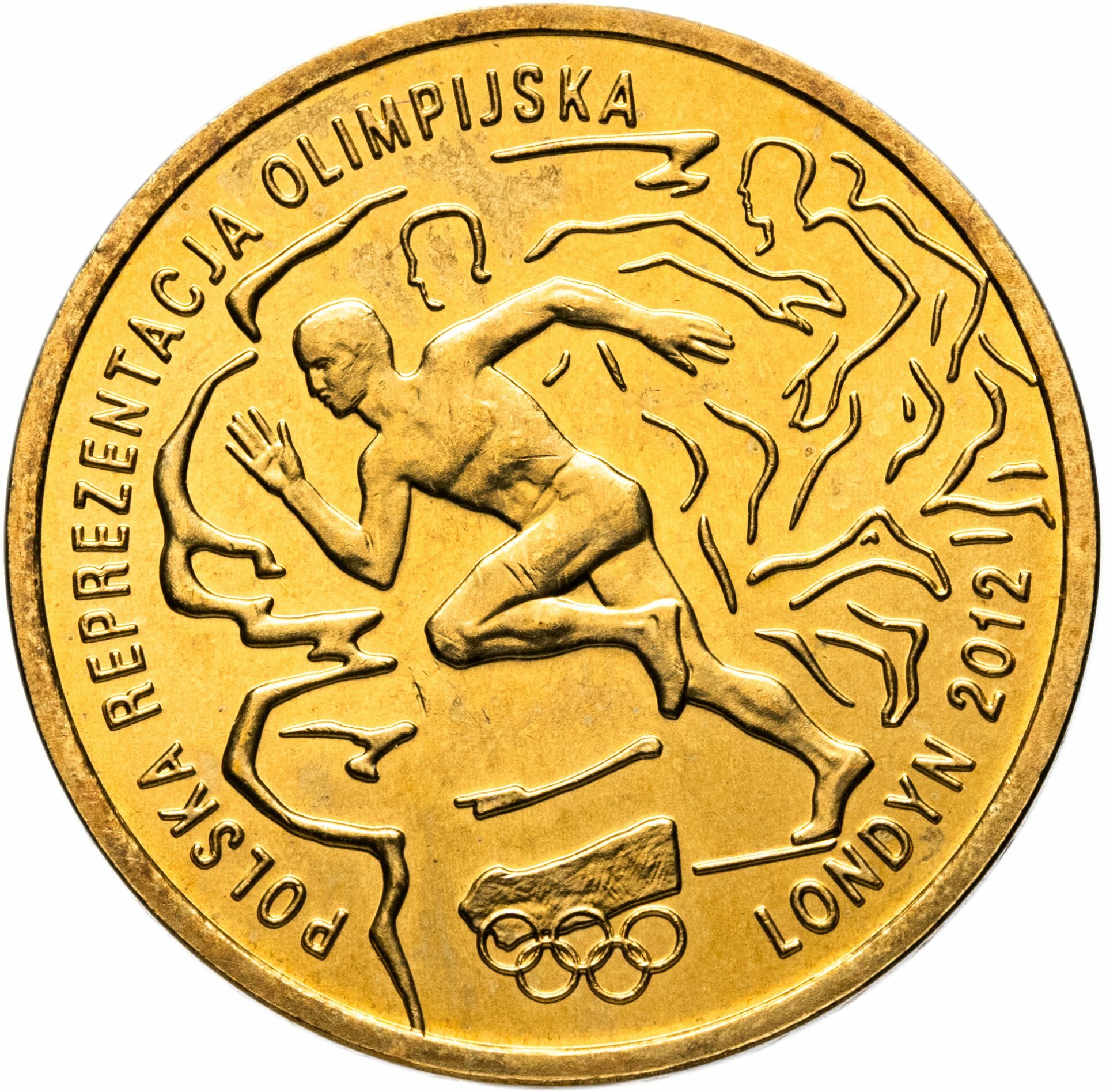 Польша 2 злотых zlote 2012 "XXX летние Олимпийские Игры, Лондон 2012", Латунь, в сохранности UNC