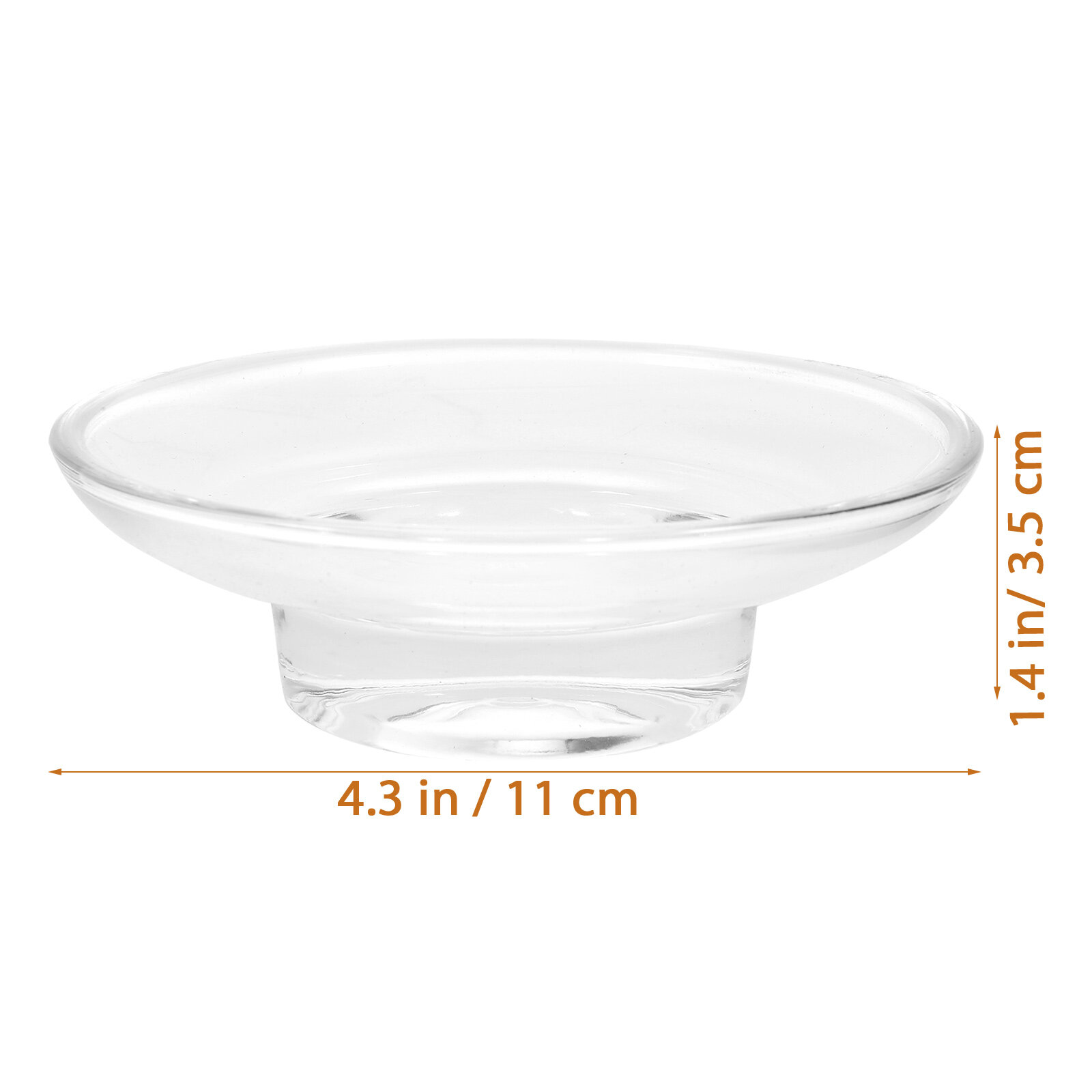 Прозрачное Мыльницу С Дренажем Для Ванной И Путешествий 11X3.5Cm