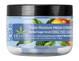 Hempz Скраб сахарный для тела Тройное Увлажнение Triple Moisture Herbal Sugar Scrub, 176 г