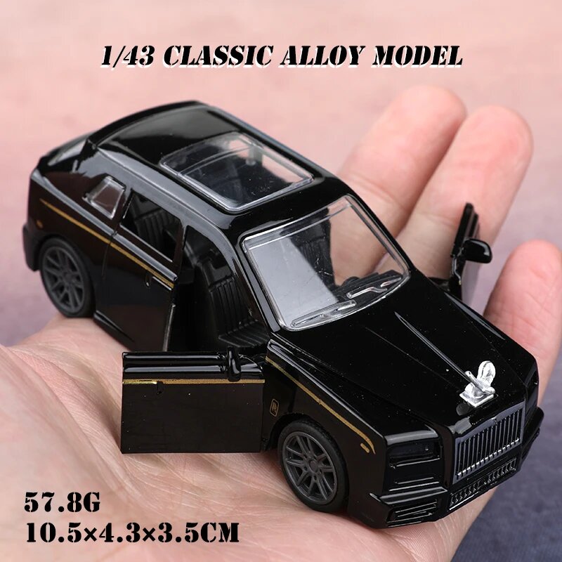 Масштабная модель Rolls-Royce Cullinan 1:43 Черный, Cullinan Black