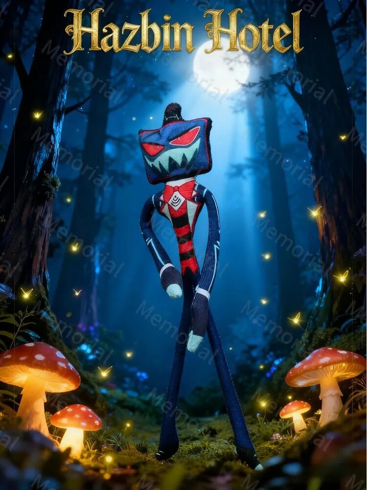 Игрушка антистресс мягкая Отель Хазбин Вокс ; Hazbin Hotel VOX мягкие игрушки аниме 28СM