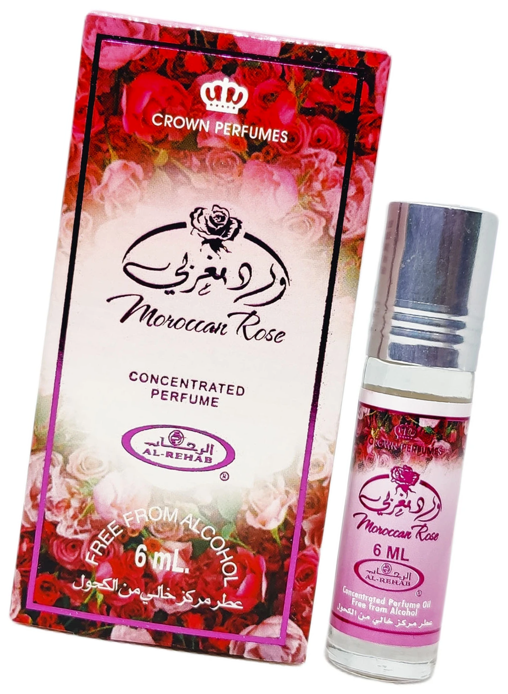 Moroccan Rose масляные духи роллер 6 мл для мужчин и женщин - Аль Рехаб Марокканская Роза