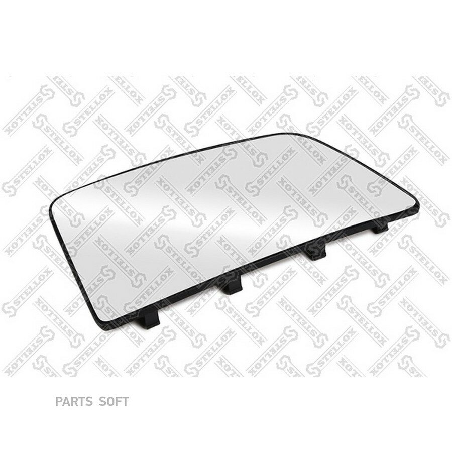 STELLOX 8730262SX 87-30262-SX стекло зеркала левого ! обогреваемое, 385.4x206.3mm, R=1200, 24V \VOLVO FH/FM