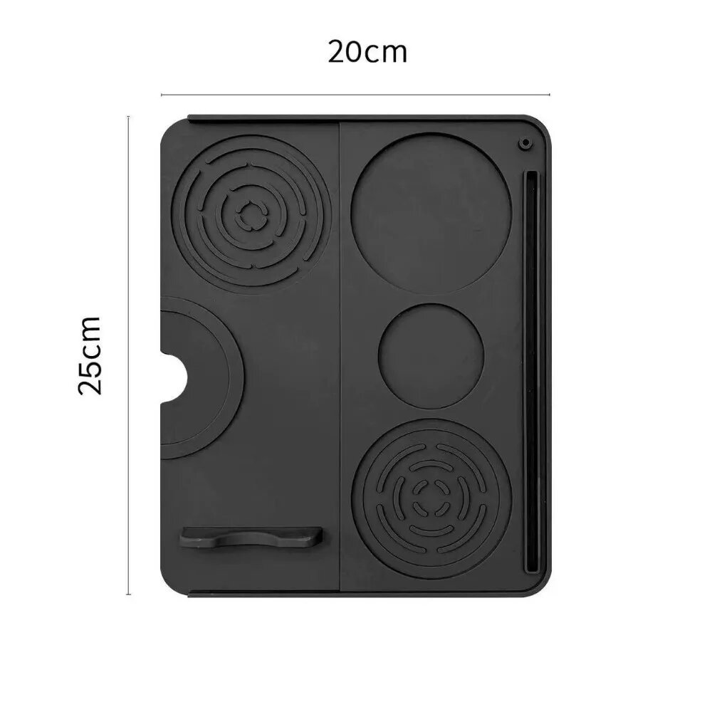 Силиконовый коврик для темперовки кофе Черный, Black
