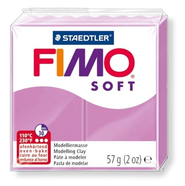 Пластилин Fimo термоотверждаемая пластическая масса Soft, lawenda, 57 г