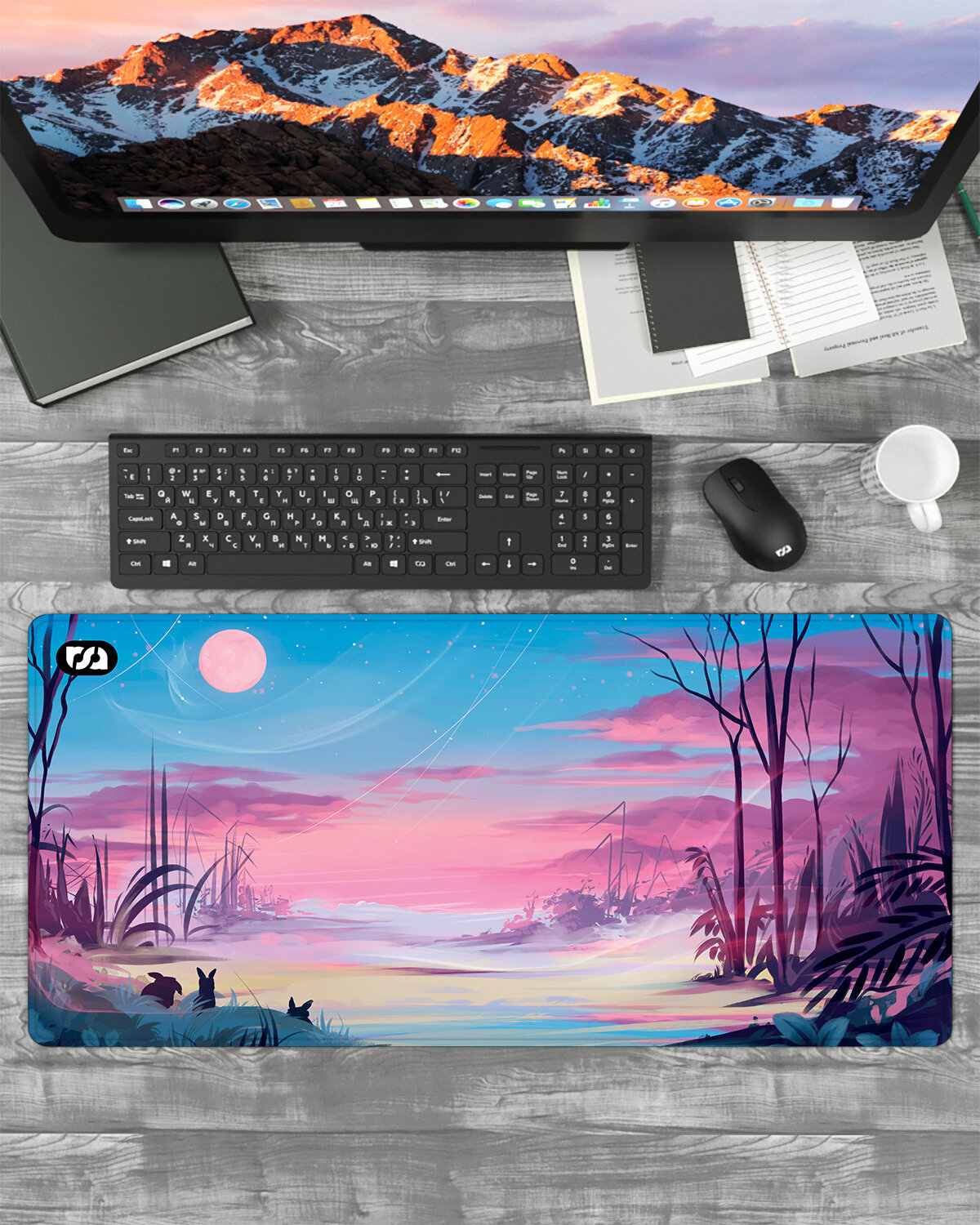 Игровой коврик для мыши RSQ XL 800x400 мм