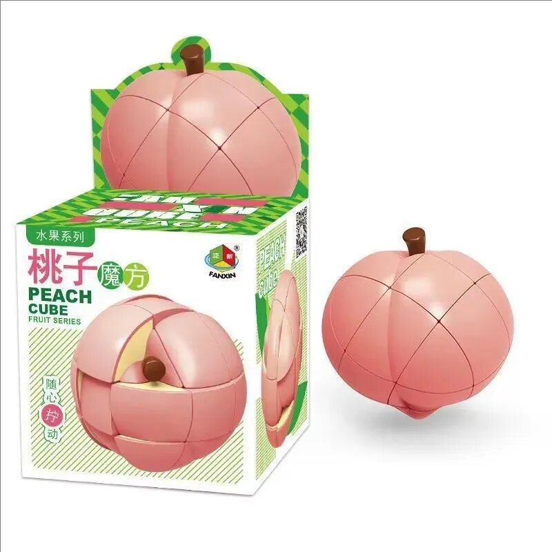 Розовый кубик-сфера "Персик" 3x3x3 FanXin