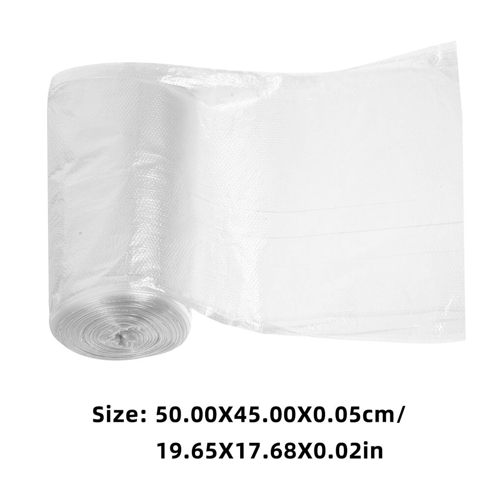 Мусорные Пакеты Из Толстого Материала Hdpe Для Кухни И Ванной 10 Рулонов 50.00X45.00X0.05Cm