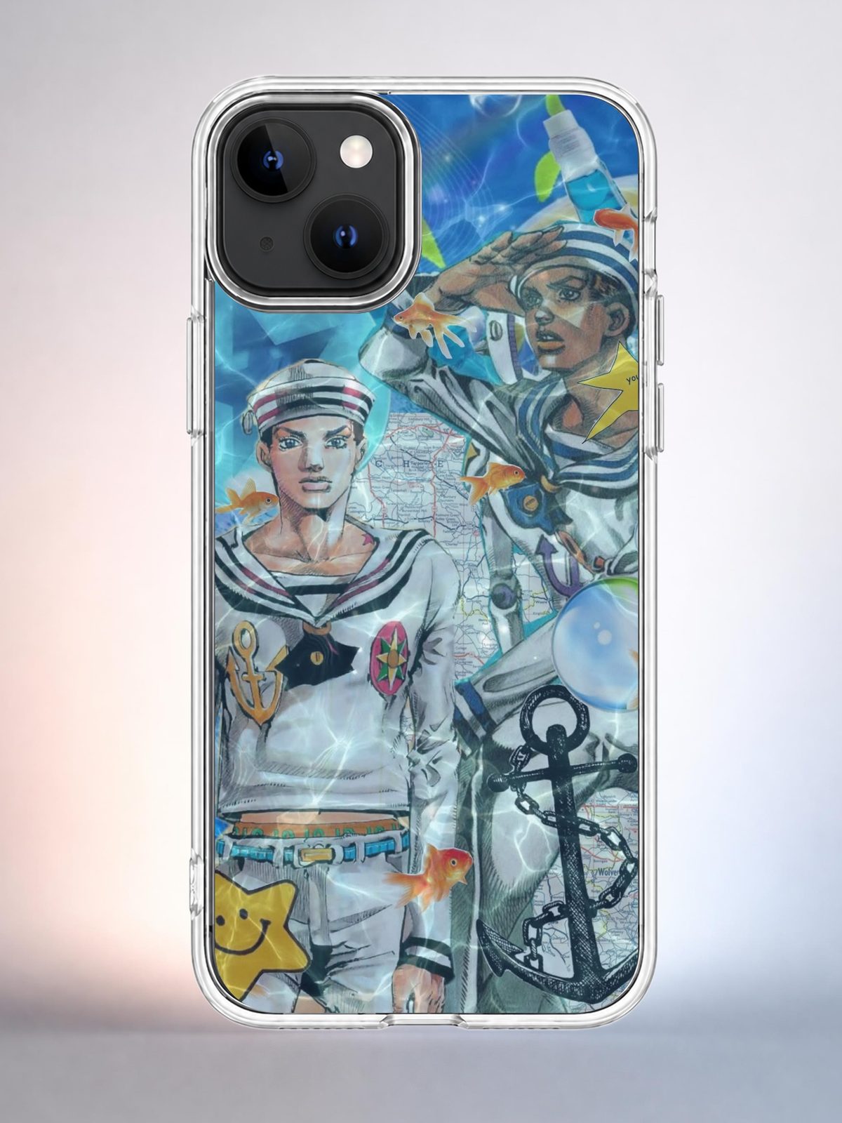 Чехол iphone 12 Морской стиль Y2K Indie Sleaze