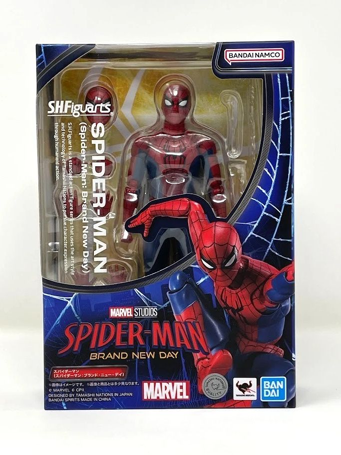 S.H.Figuarts Spider-Man ( Spider-Man: Brand New Day ) TAMASHII NATIONS Japan New, фигурка героя