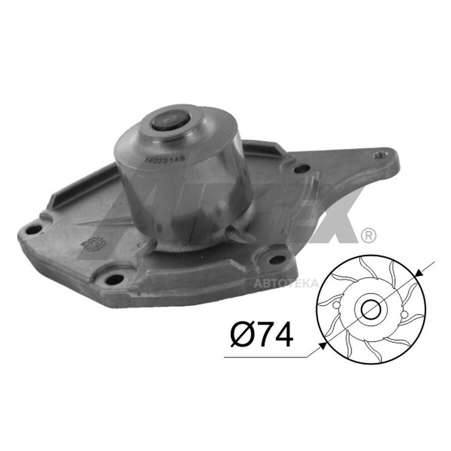 Помпа водяная Renault / Nissan AIRTEX 1746