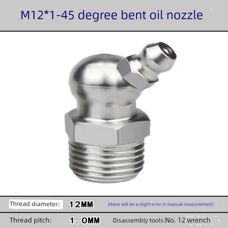 M12x1 45 градусов 10 шт. высококачественная углеродистая сталь смазочная муфта для экскаваторов