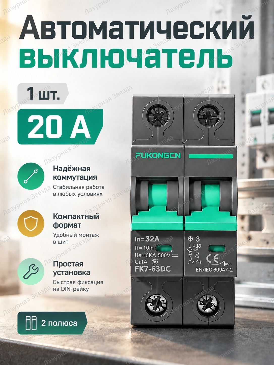 Автоматический выключатель 20А 2