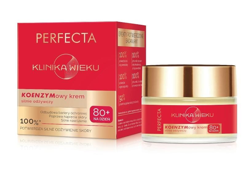 Крем для ухода за кожей Perfecta Klinika Wieku 80, коэнзимный интенсивно питательный на день, 50 мл