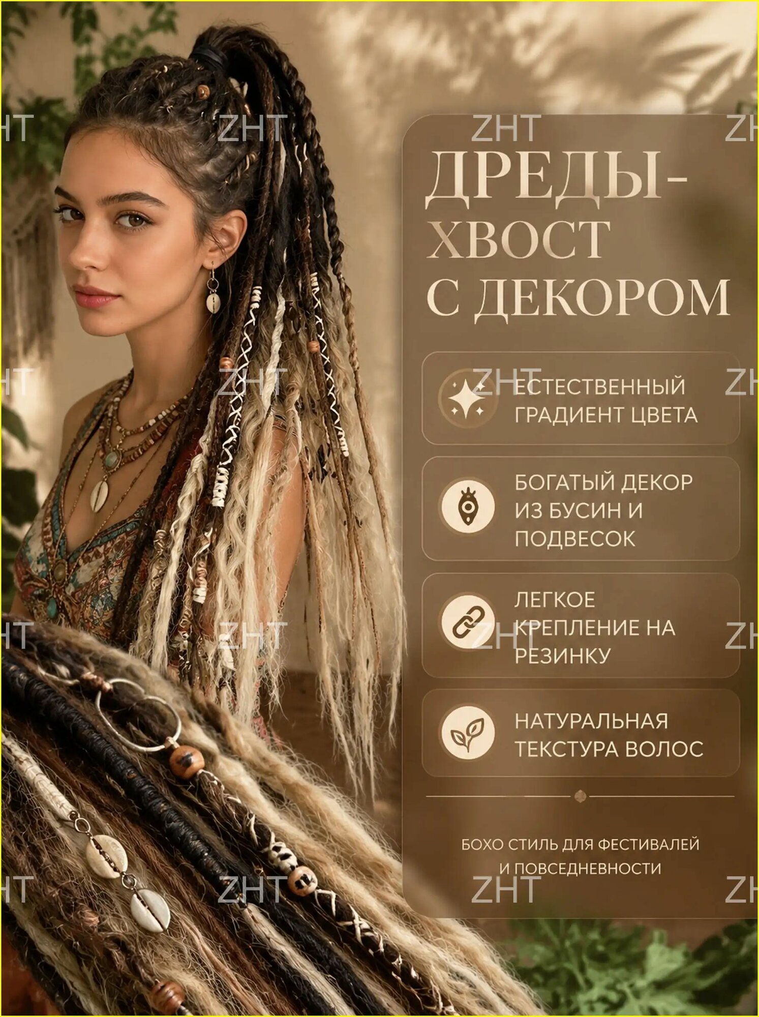 Резинка для волос, Артикул: 5243326289, Материал: Искусственный шелк