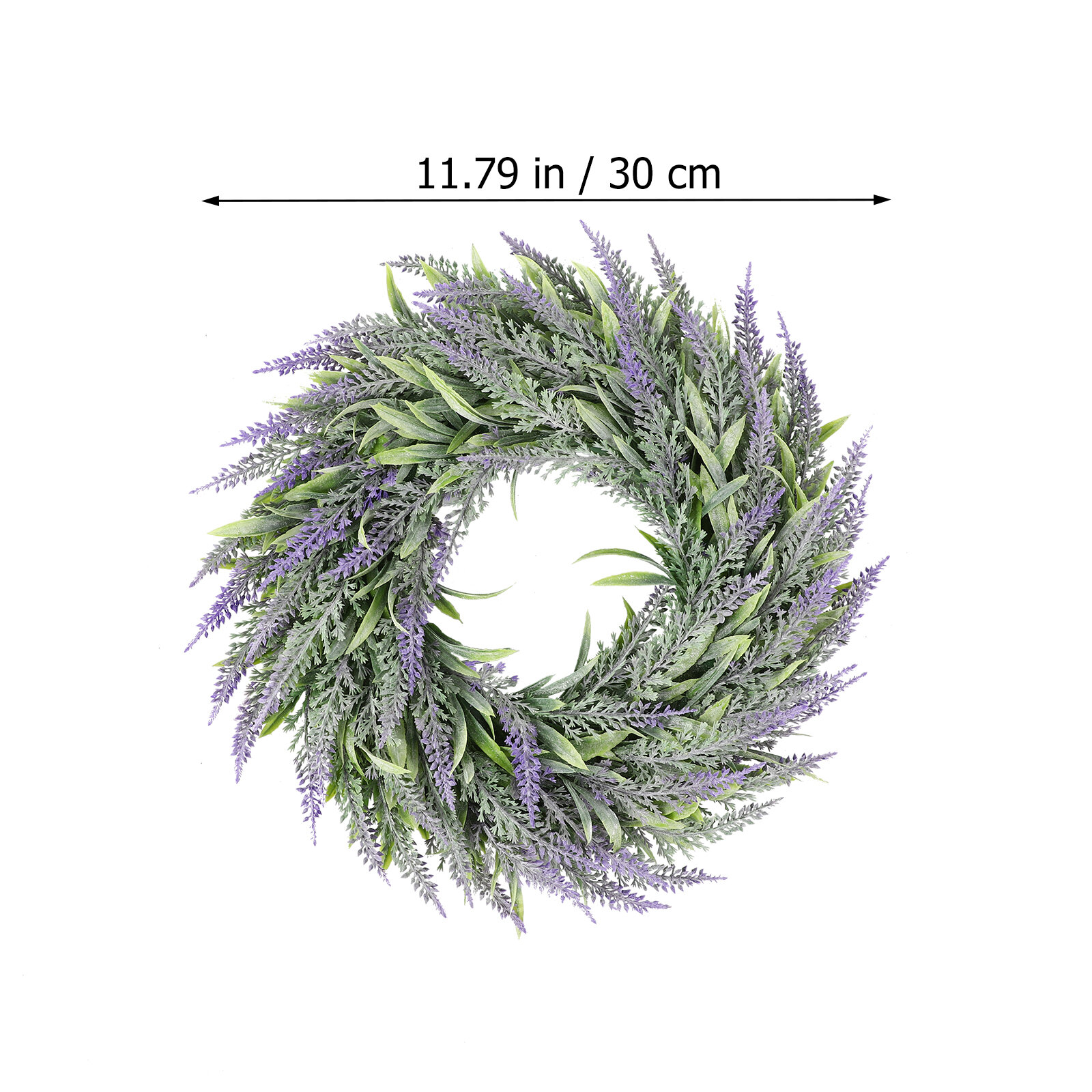 Lovely Simulation Wreath Lavender 1 Pc Универсальное Украшение Для Праздников И Дома 30.00X30.00X5.00Cm