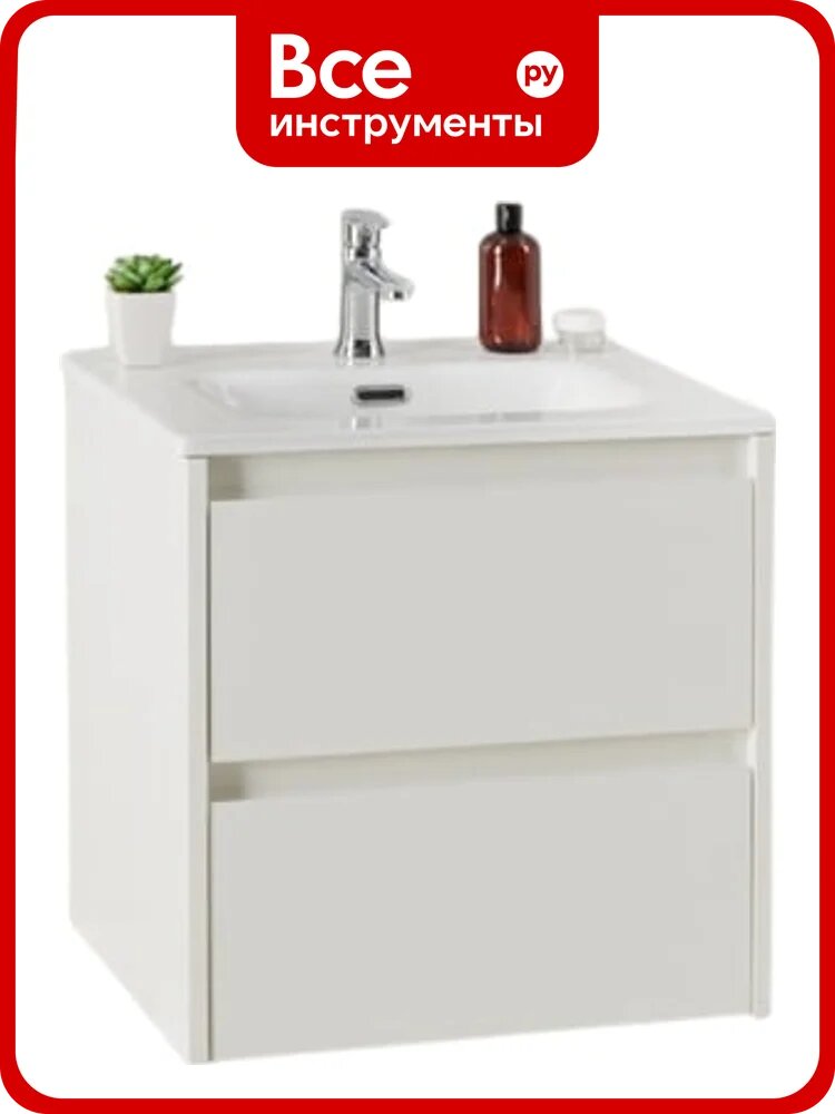 Подвесная база под раковину BelBagno KRAFT Bianco Opaco 39-500/390-2C-SO-BO