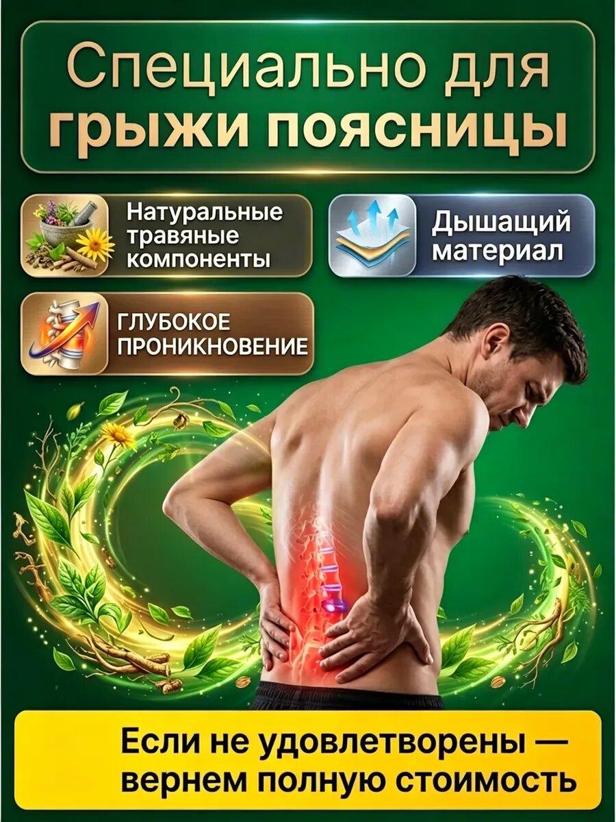 Пластырь от грыжи позвоночника, 6шт
