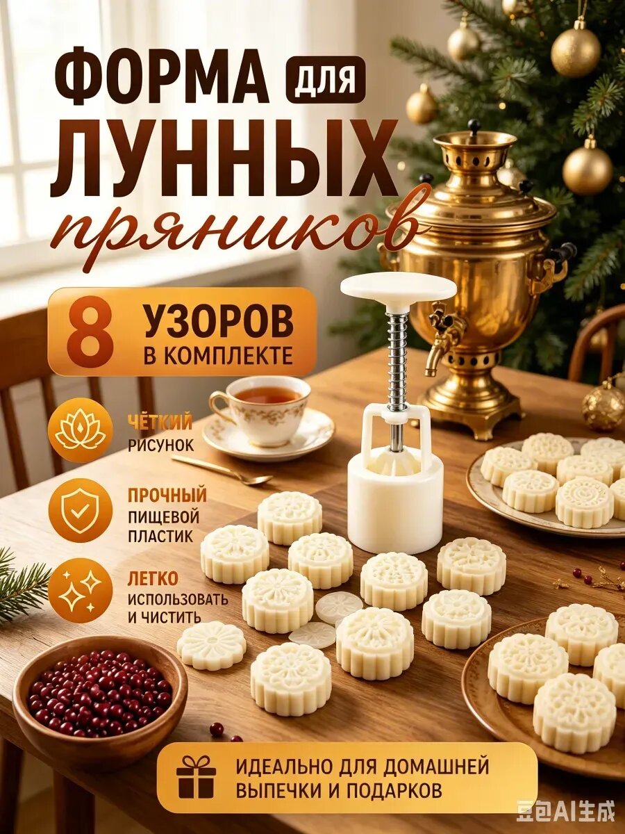 Форма для сырников с прессом фигурная