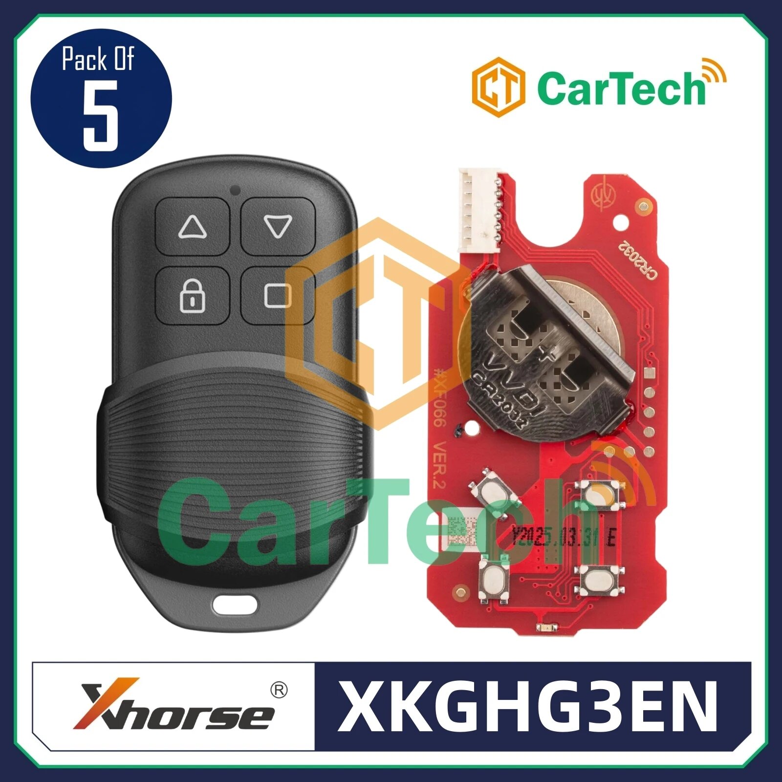 5 шт. Xhorse пульт управления гаражом XKGHG3EN