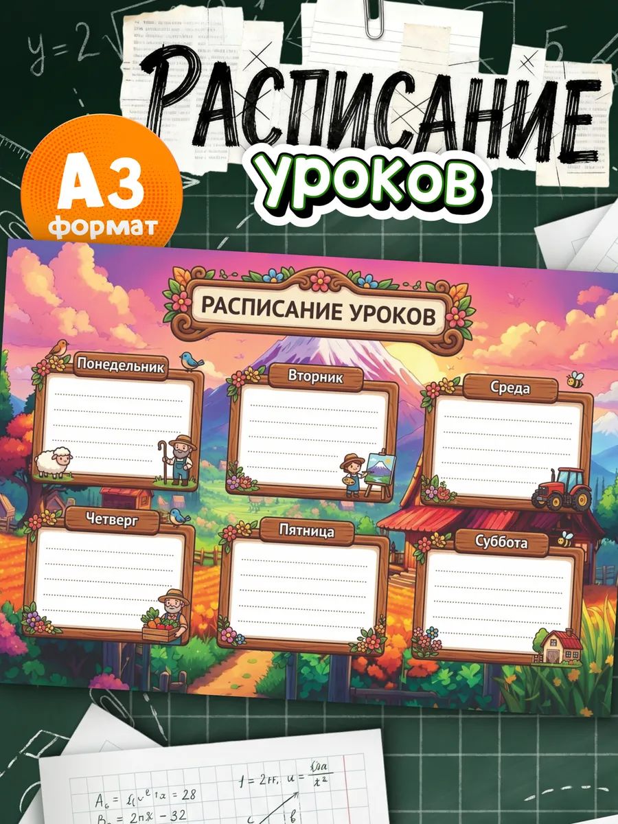 Расписание уроков Stardew Valley