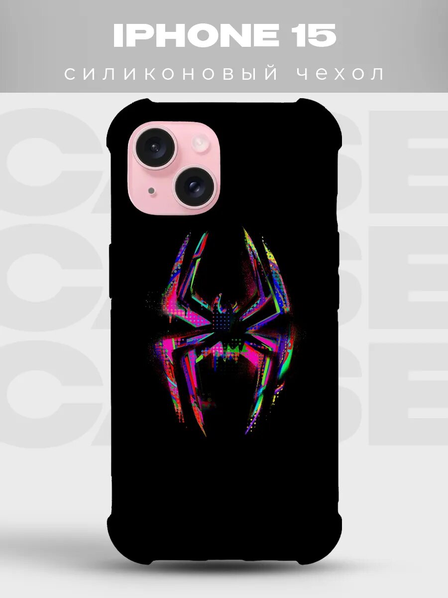 Чехол на iPhone 15 Человек-паук spiderman комикс spider man