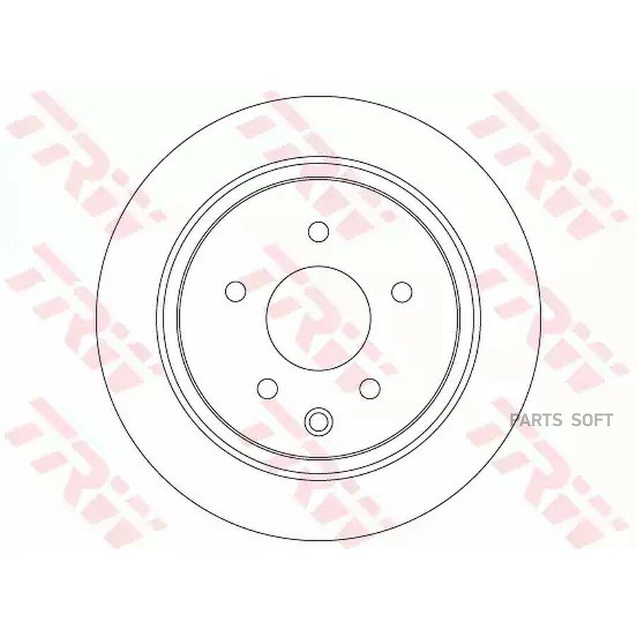 TRW DF7369 DF7369 диск тормозной задний!\ Nissan Juke/Qashqai 1.2-2.0i/DCi 07> 2шт