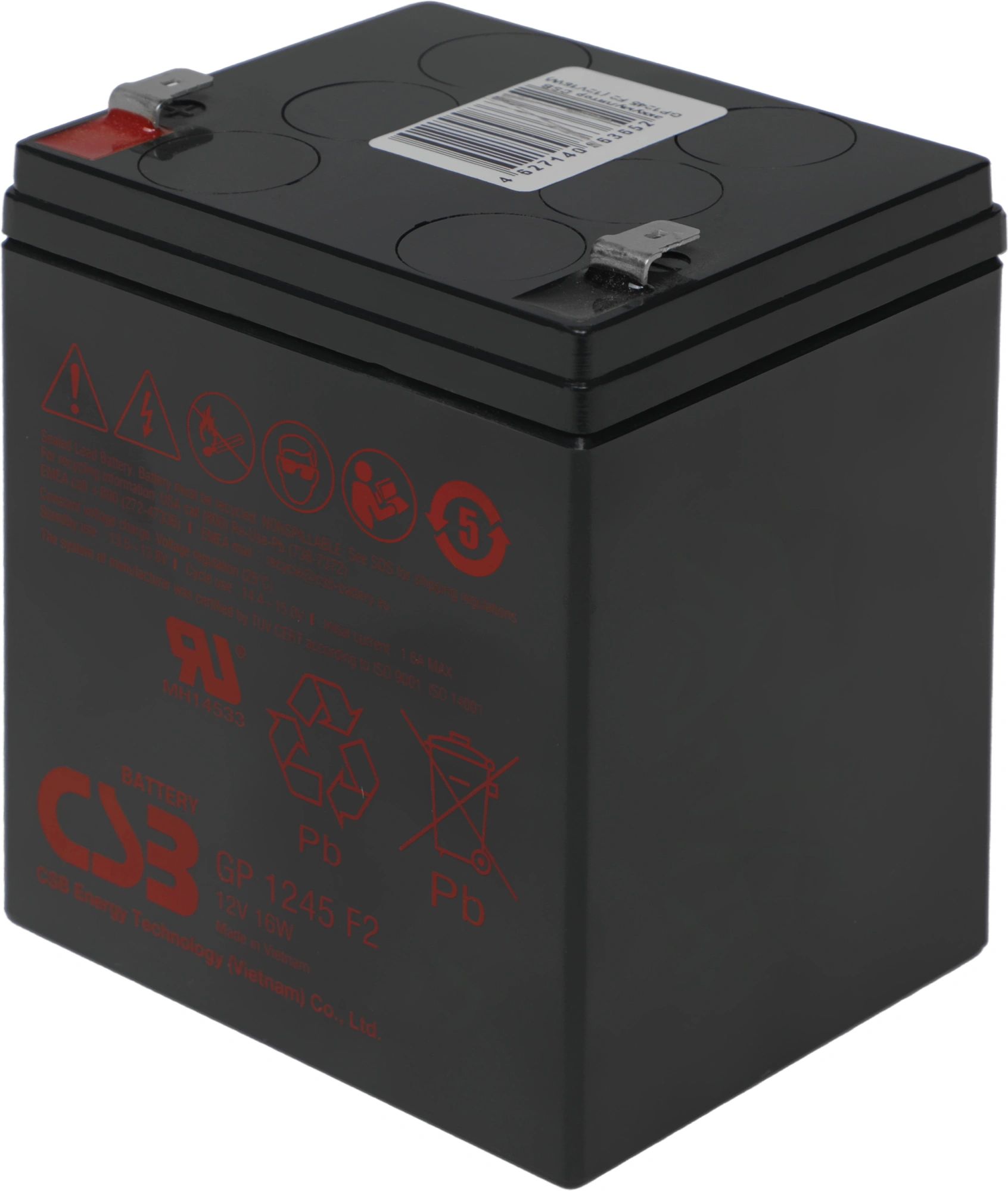 Аккумуляторная батарея CSB GP 1245 F2 (12V16W) для ИБП, 12В