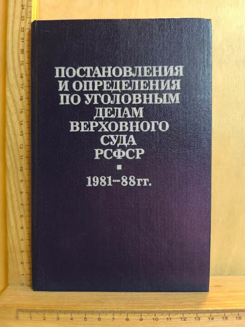 Постановления и определения по уголовным делам Верховного Суда РСФСР 1981-88 гг.