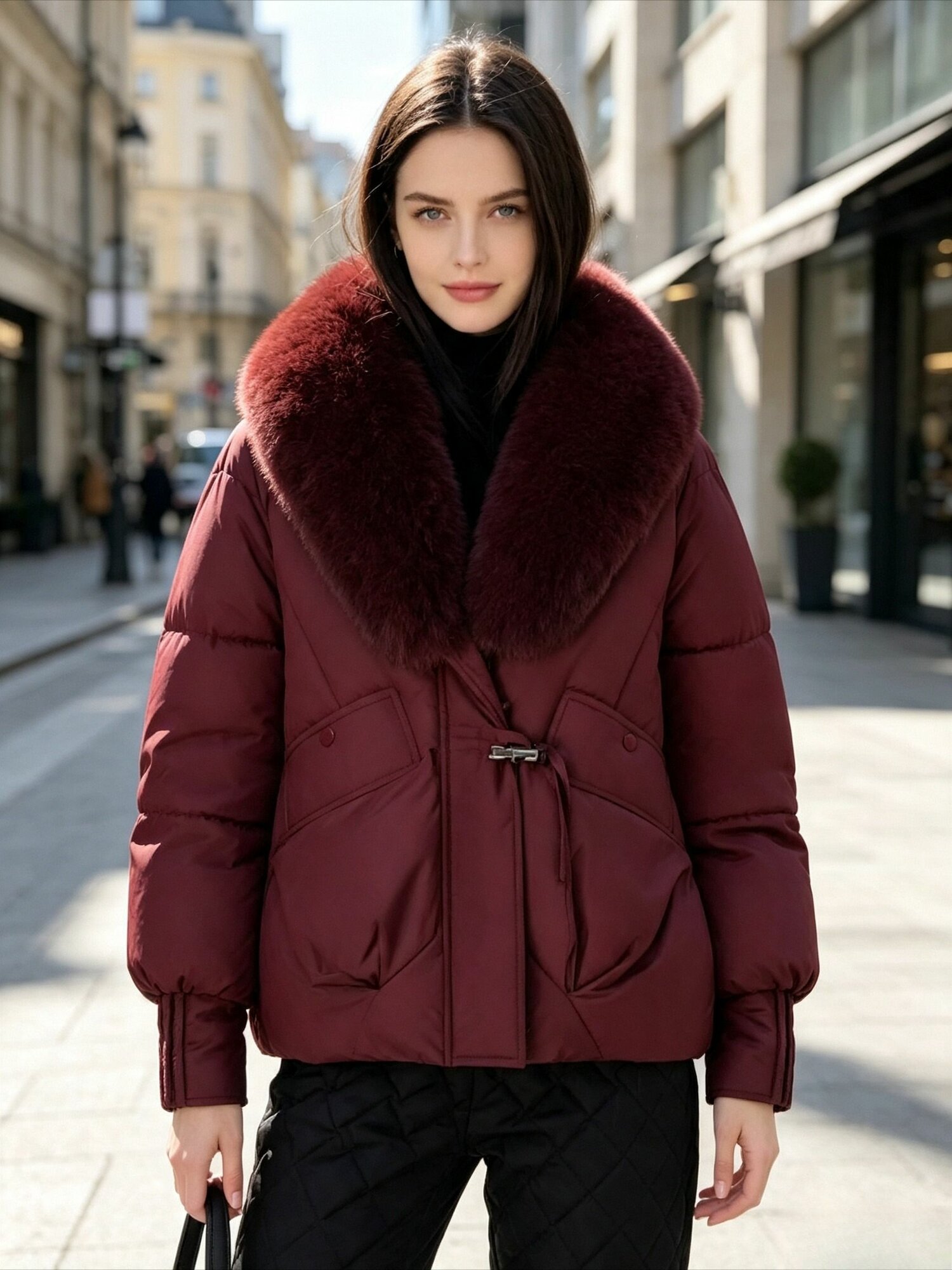 Куртка , размер 48-50, purple wine