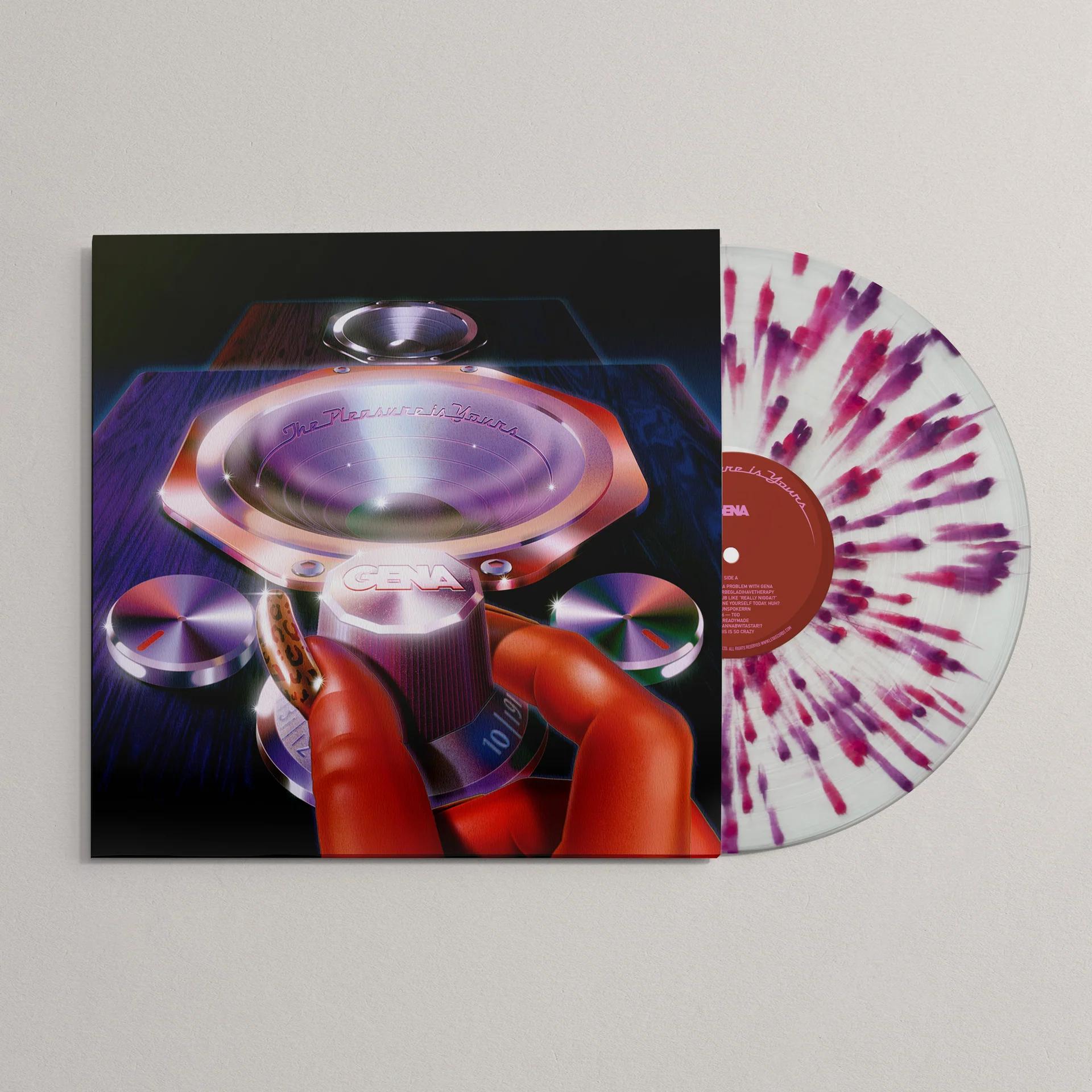 GENA - The Pleasure Is Yours - Clear Pink Splatter LP - новая виниловая пластинка