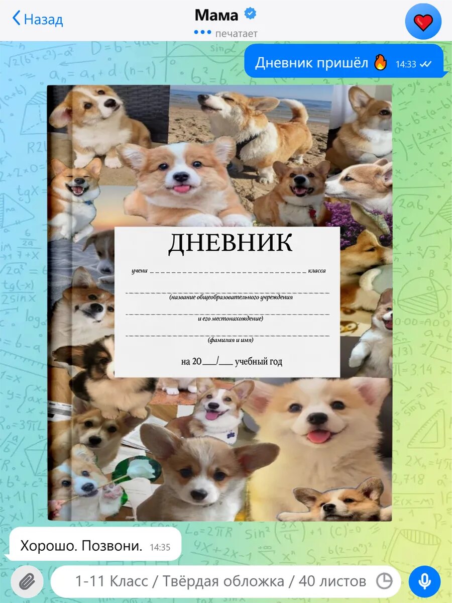 Школьный дневник с принтом Машины