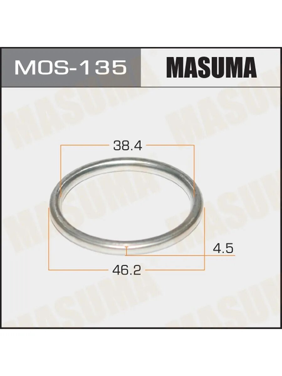 Кольцо глушителя 38.5 x 47 x 4 металлическое, 5 шт, арт. MOS135
