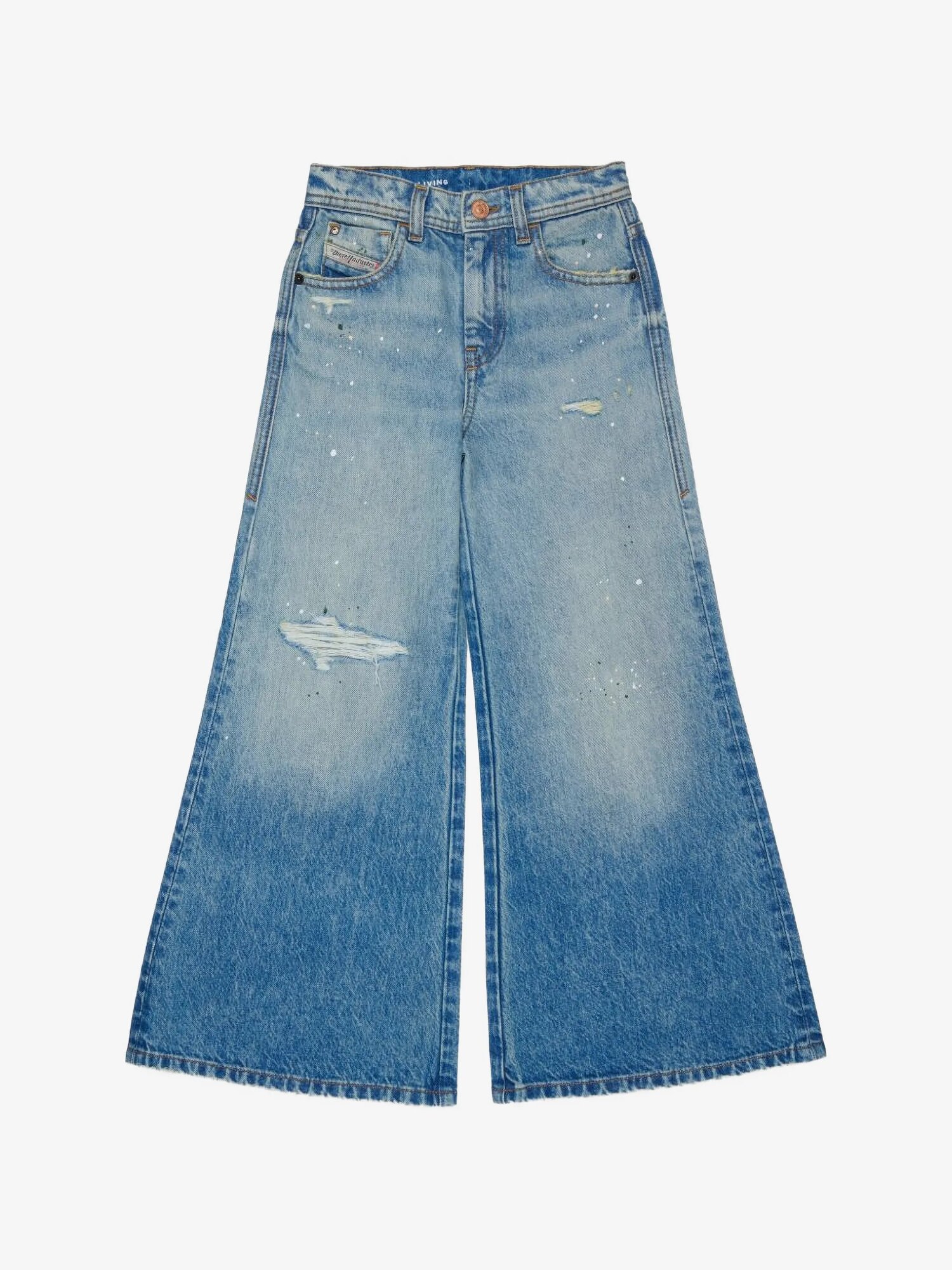 Джинсы D-Aromy paint-splatter distressed jeans