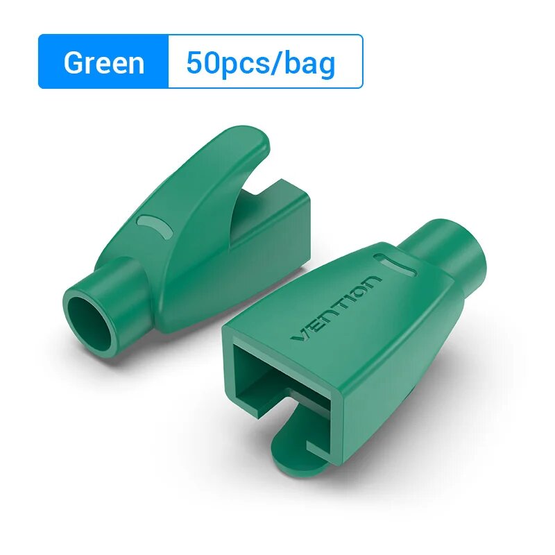 Заглушки RJ45 Vention, зеленые, 50 шт