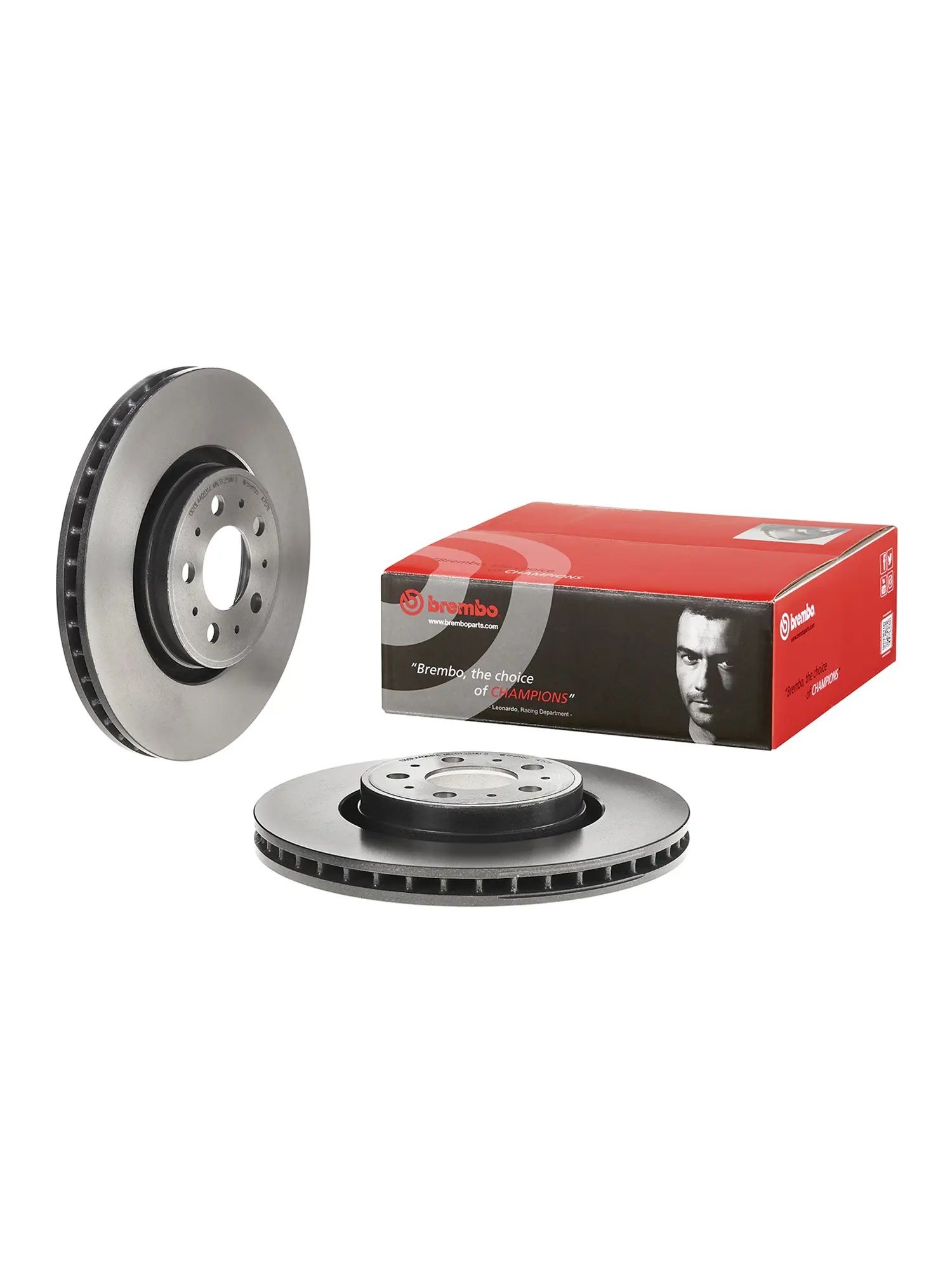 Диск тормозной вентилируемый передний BREMBO (09. A757.11) Prime UV Coated