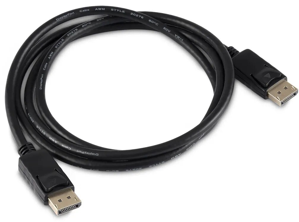 Кабель аудио-видео Buro V2.0, DisplayPort (m) - DisplayPort (m), 1.5м, черный