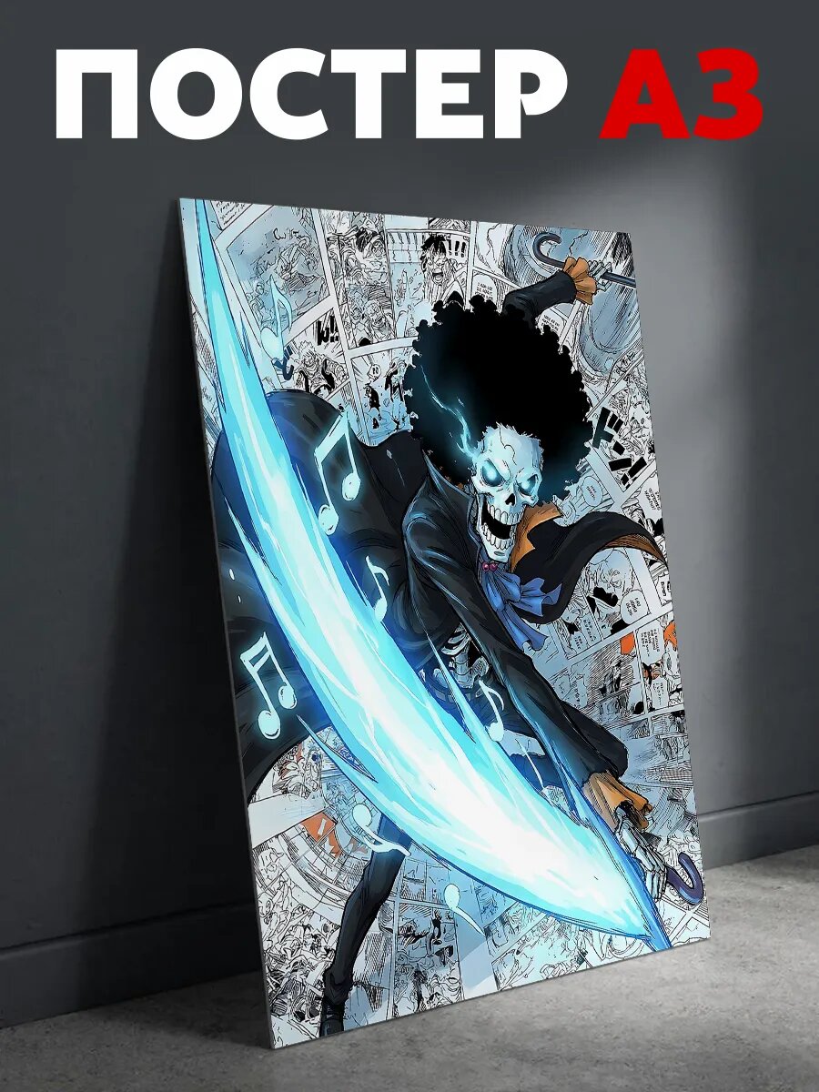 Постер на стену One Piece аниме плакат А3