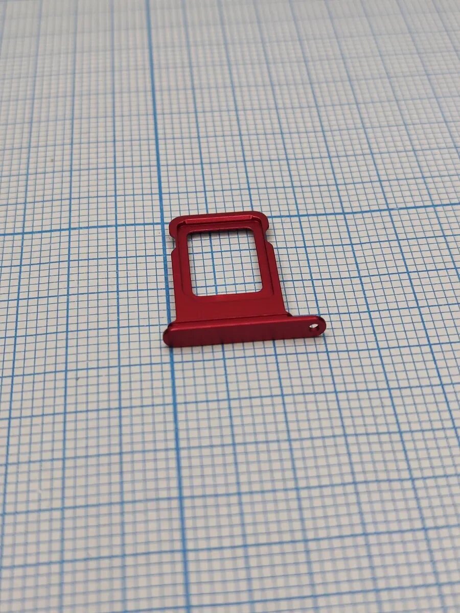 Держатель SIM-карты Apple iPhone 12 (красный) сим лоток / слот