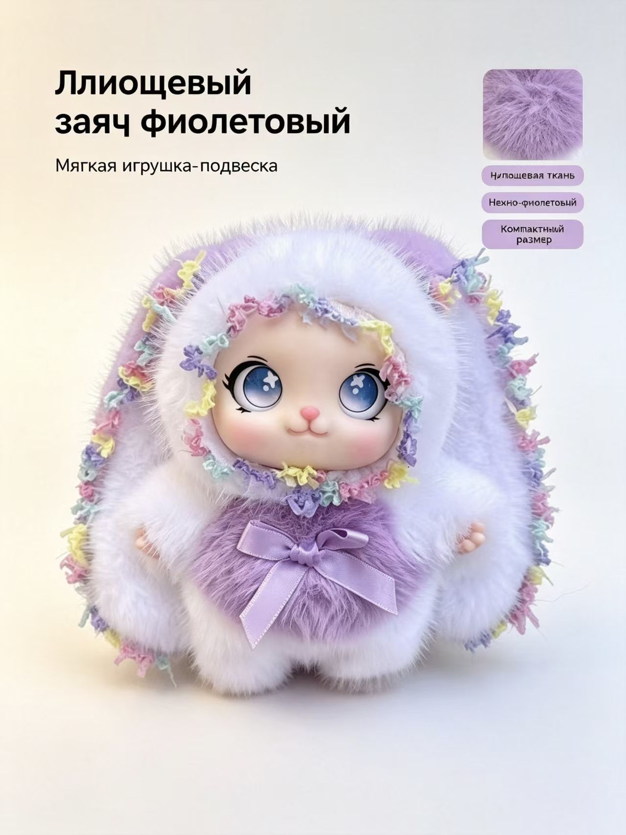 Коллекционная куклазайка в стиле лолита для домашнего декора рабочего стола