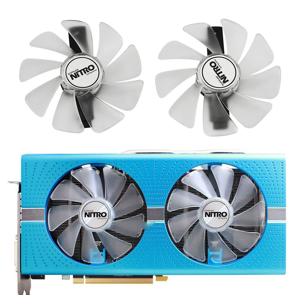 Вентиляторы (кулеры) CF1015H12D FD10015M12D для видеокарт RX 590 580 480 470 570 GPU Sapphire NITRO Сапфир, для